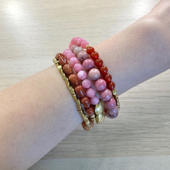 Serefina | Jewelry | Serefina Golden Sun Beaded Coil Bracelet | Poshmark